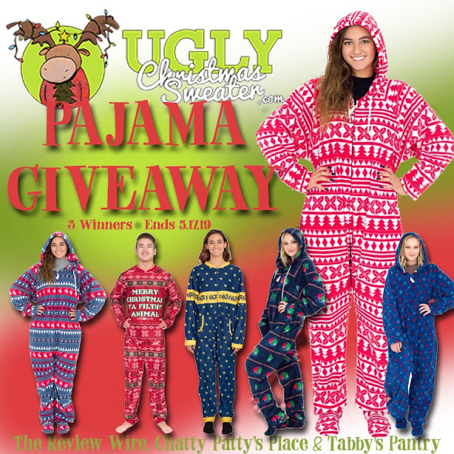 Ugly Christmas pajamas Giveaway - Tabbys Pantry