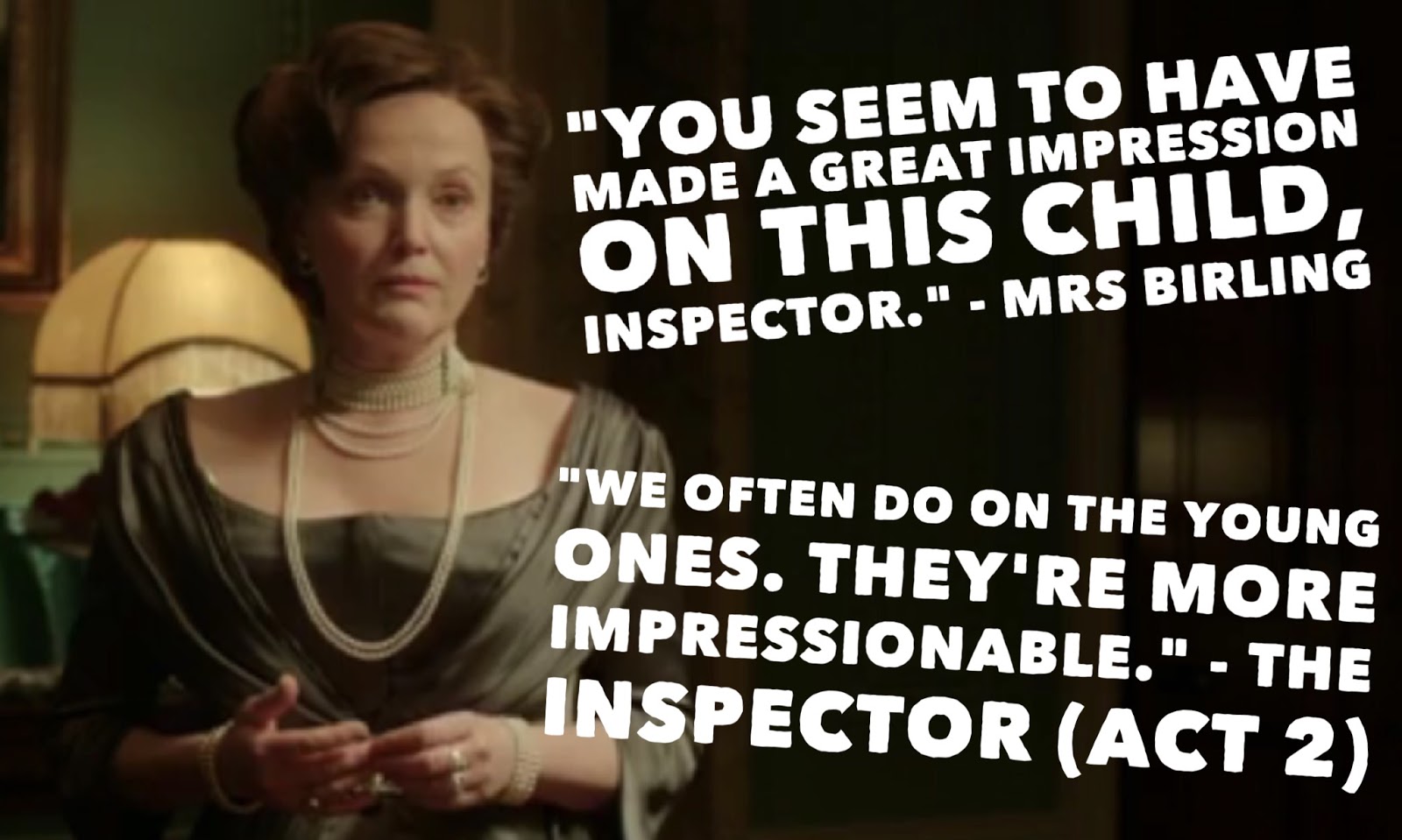 Year 10 and 11 Exam Help: An Inspector Calls - Quotes and Pictures