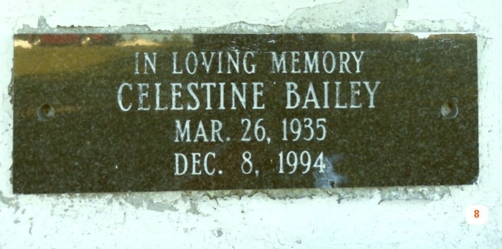 Dobard Family Cemetery: Front Row of Vaults