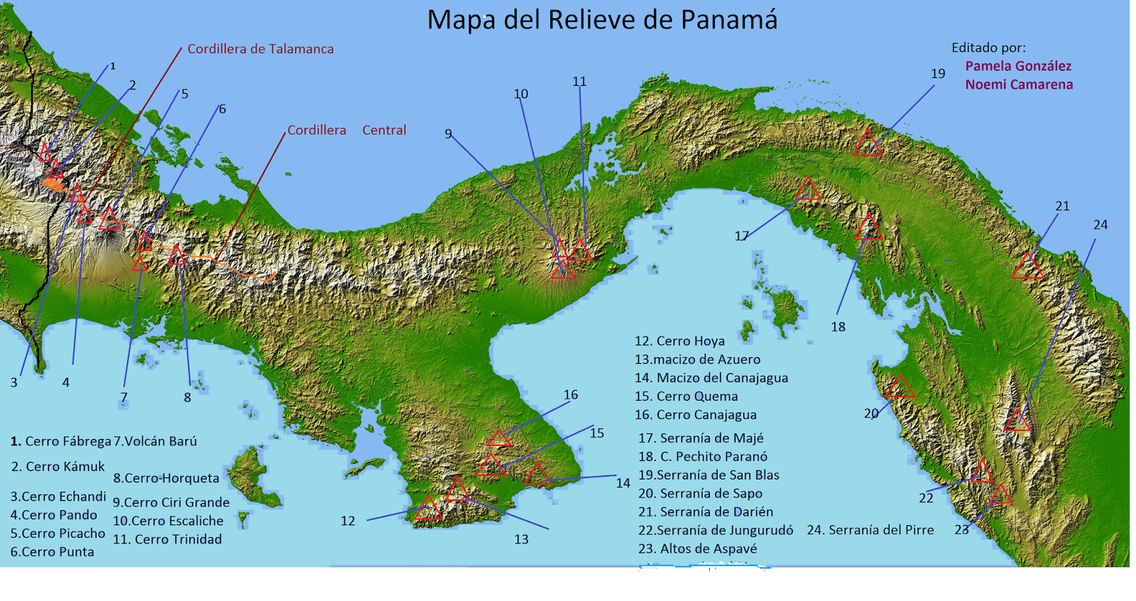 marie noemi: Relieves de Panamá