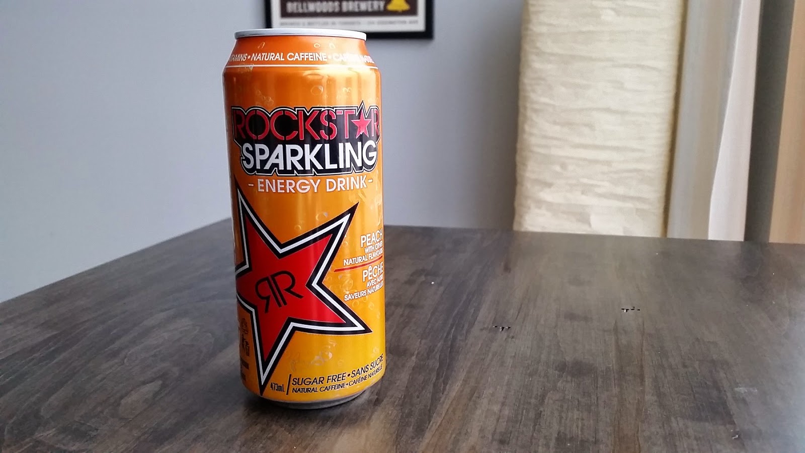 What I Drink At Work: Rockstar Sparkling Energy Peach Review