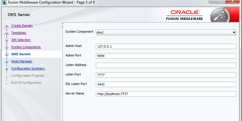 Multiple Oracle HTTP Server Instances Creation 12c in a Standalone Domain Through Wlst