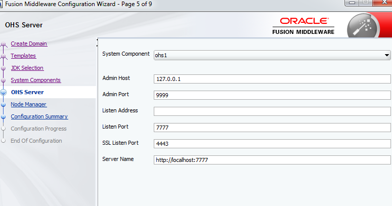 Multiple Oracle HTTP Server Instances Creation 12c in a Standalone Domain Through Wlst