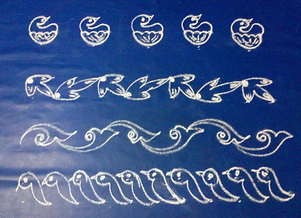 Border kolam designs 2