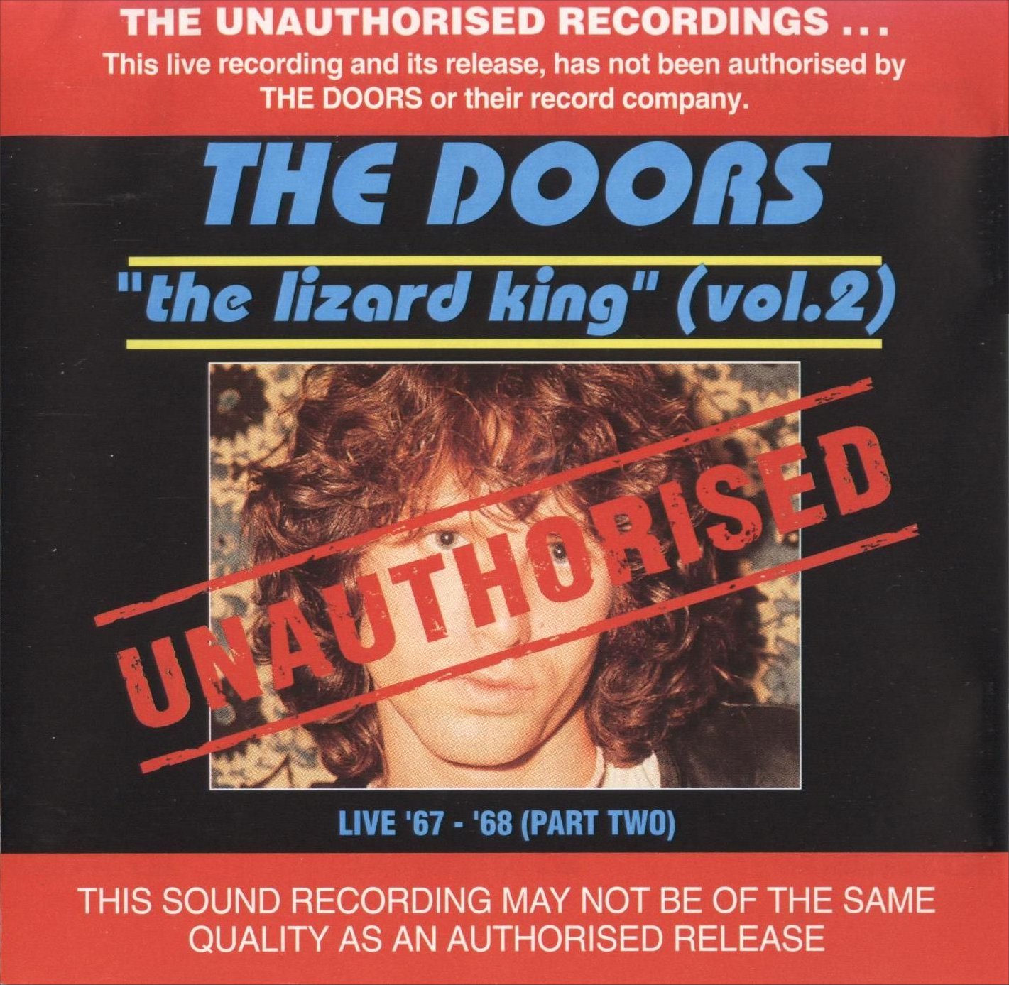 Rock On Vinyl: The Doors - Unauthorised - The Lizard King Vol.2 (1993 ...