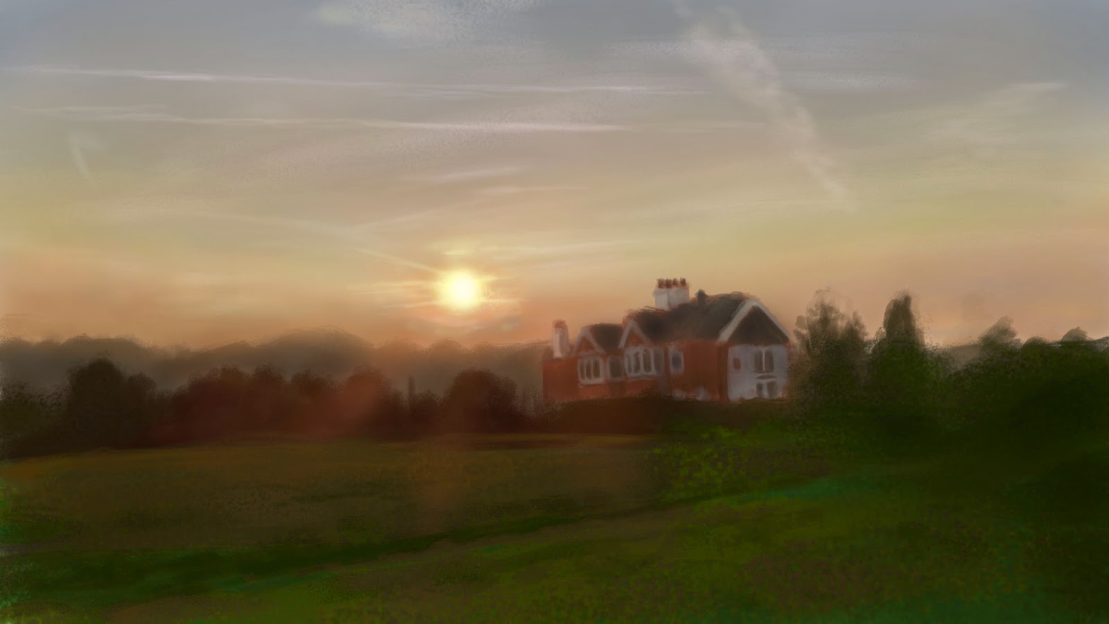 grandpriy: Riddlesdown Common Sunset Speedpaints