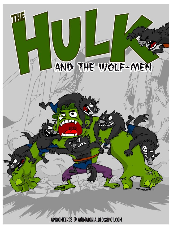 dirtiehand: the hulk and the wolf-men