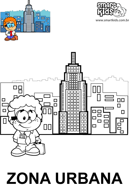 Dibujos para colorear de poblacion rural y urbana - Imagui