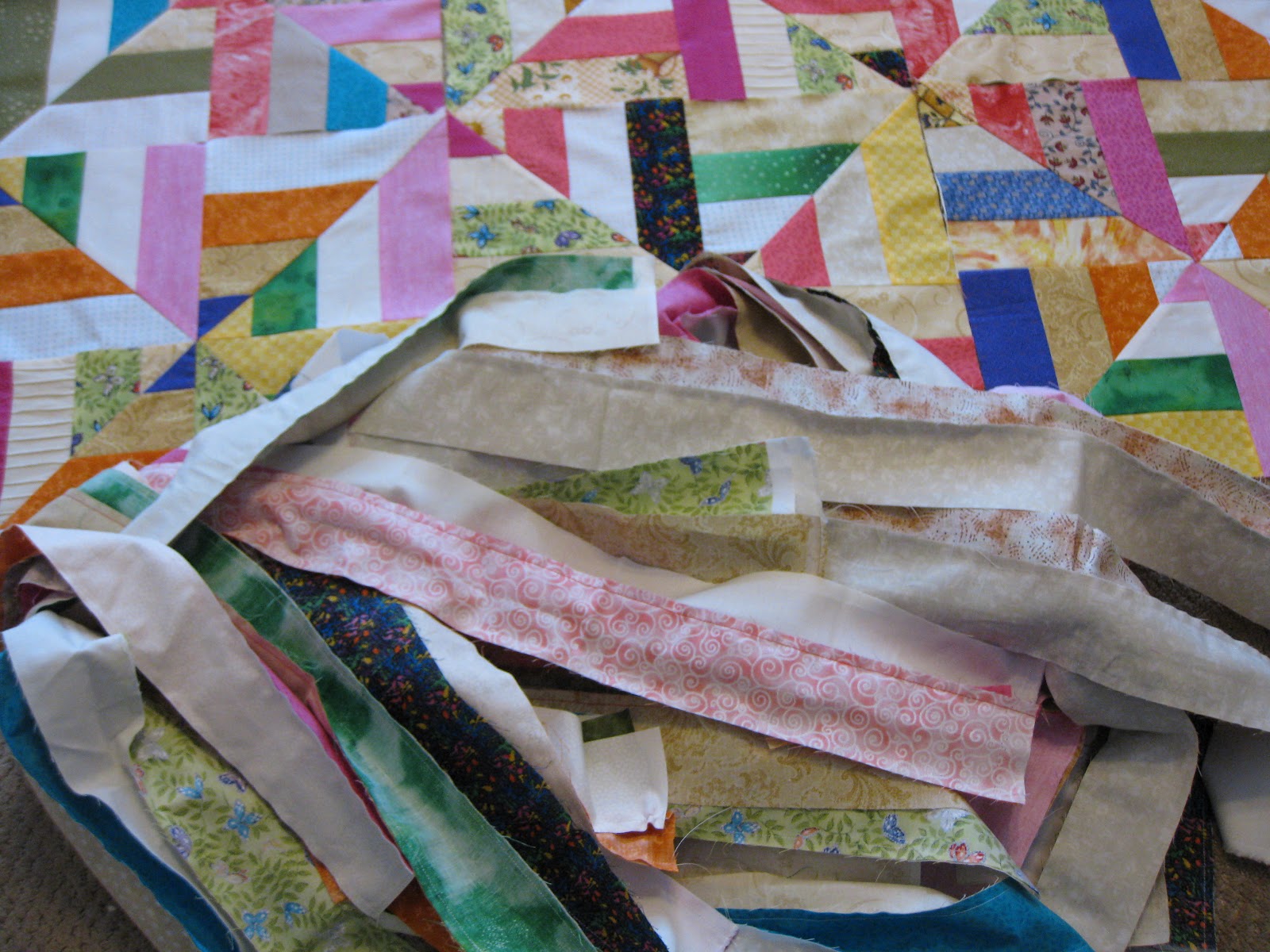 Millie's Quilting: Rail Fence and Strip Twist Quilt