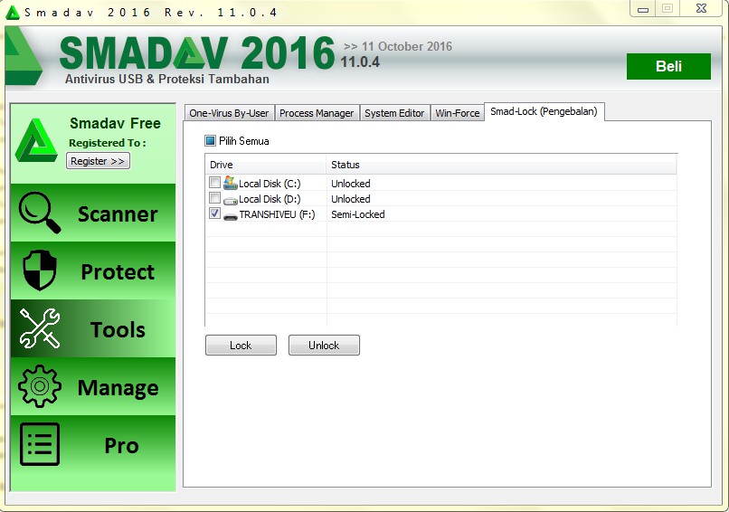 Cara Melindungi Flashdisk Dari Virus Dengan SMADAV ~ Halmahora