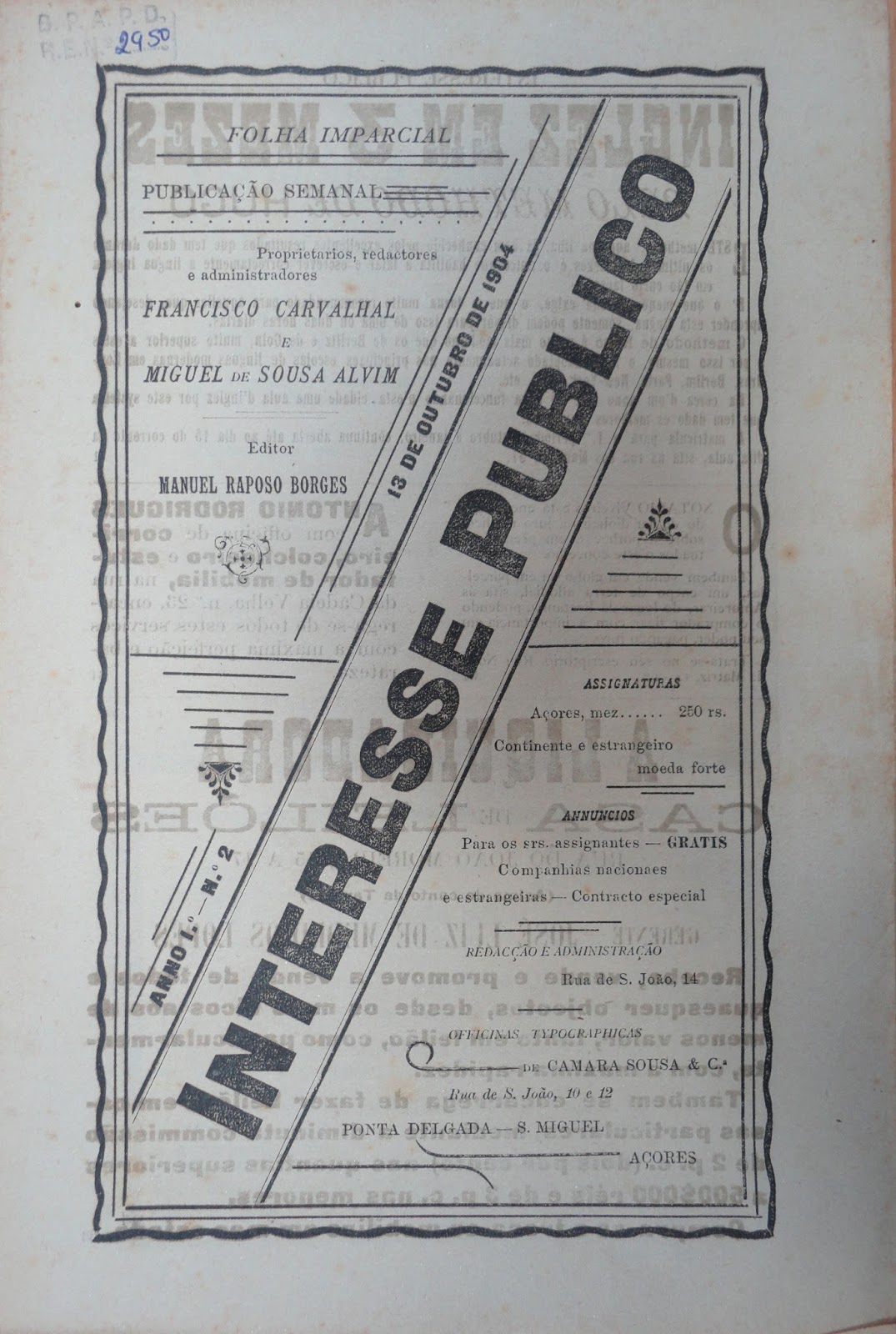 Pois alevá...Diário de um Professor: Miguel de Sousa Alvim