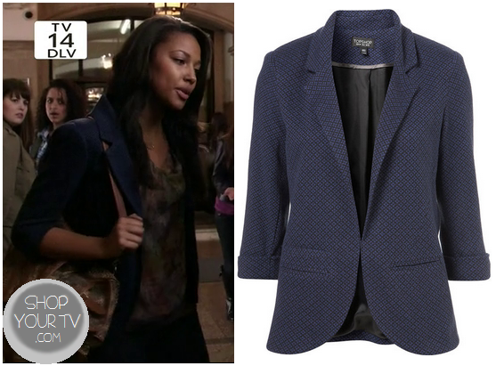 Twisted: Season 1 Episode 1 Lacey's Blue Textured Blazer | Fashion ...