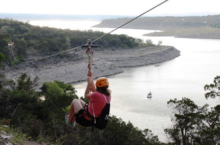 GOING ON ADVENTURES: Ziplining in Texas: exercise and great views