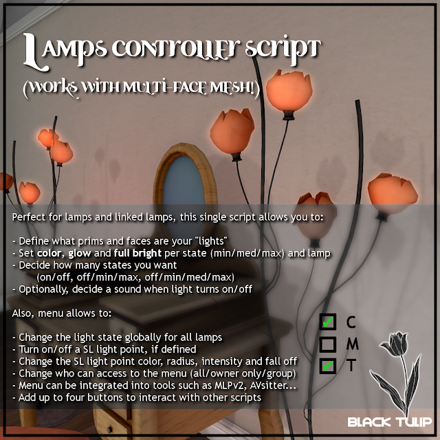 Black Tulip: New script: Lamps Controller
