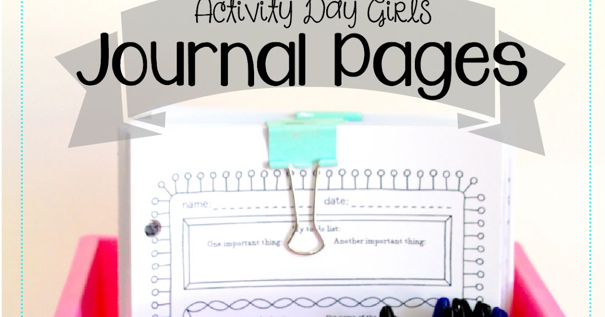 Sing Good Morning: Activity Days- Journals