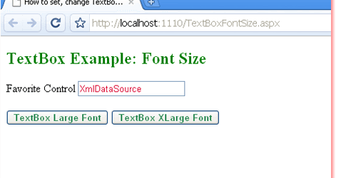 asp.net - How to change a TextBox font size programmatically