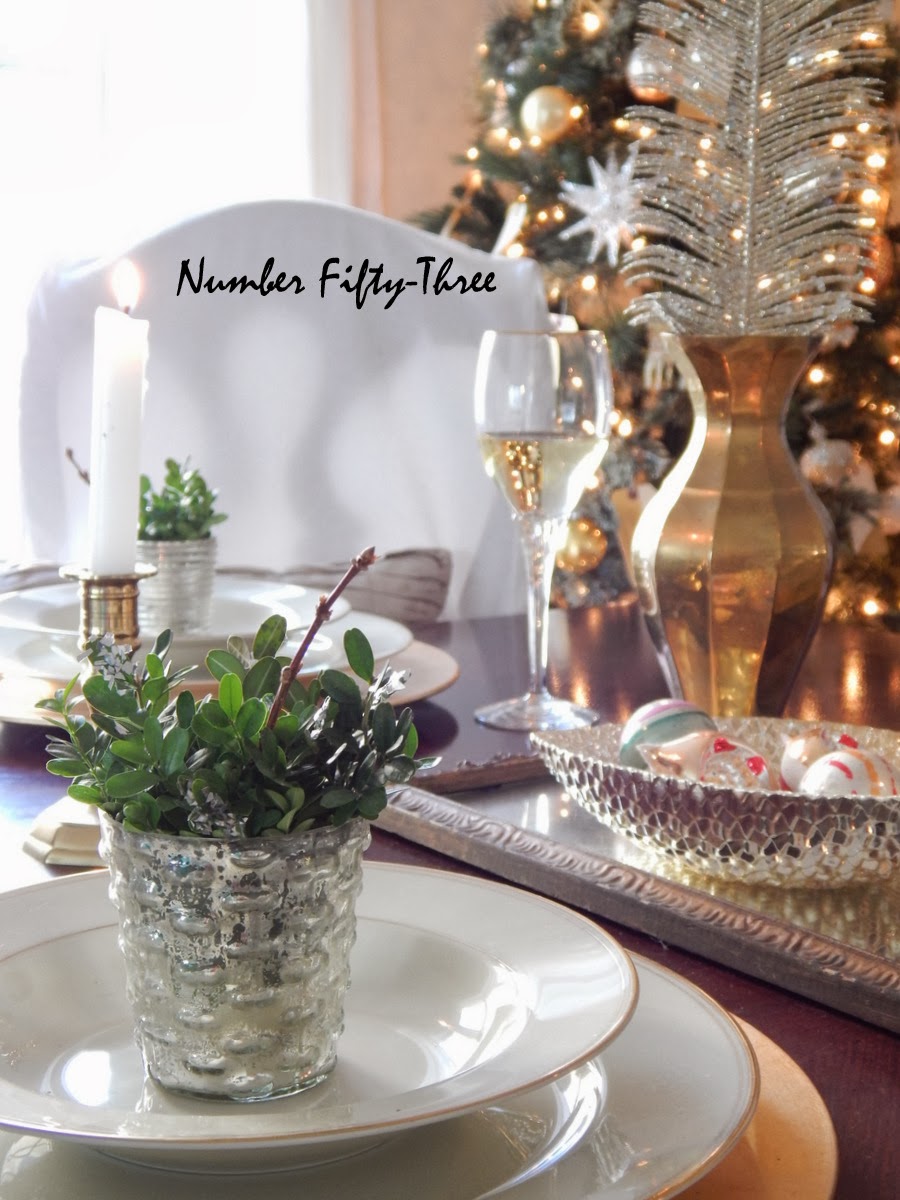 Number Fifty-Three: Christmas Dining Table...Deconstructed