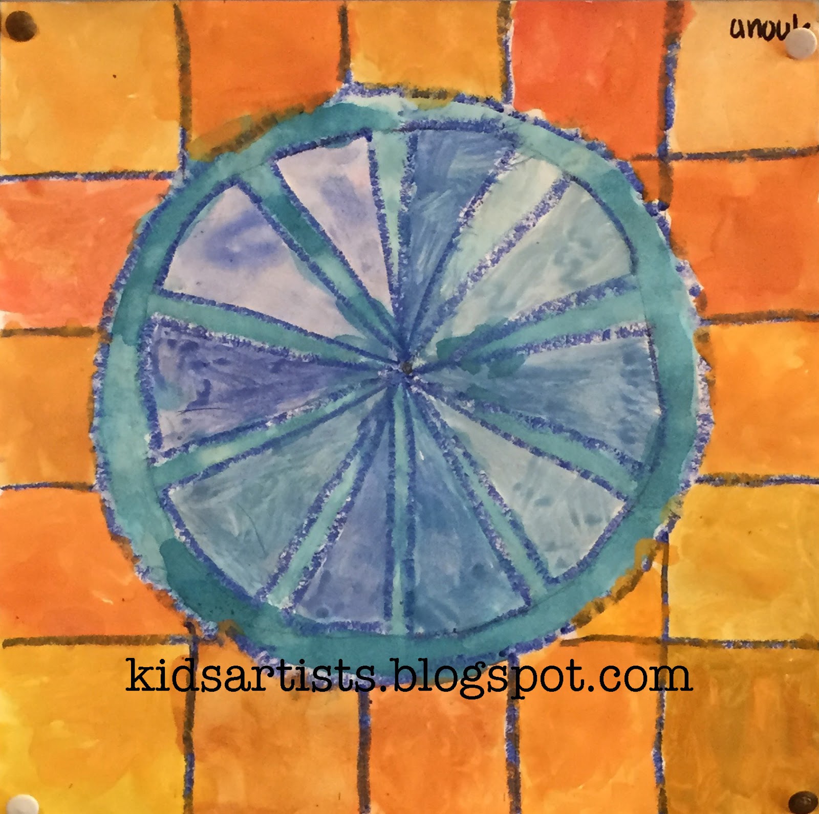 Kids Artists: Fruit in complementary colors