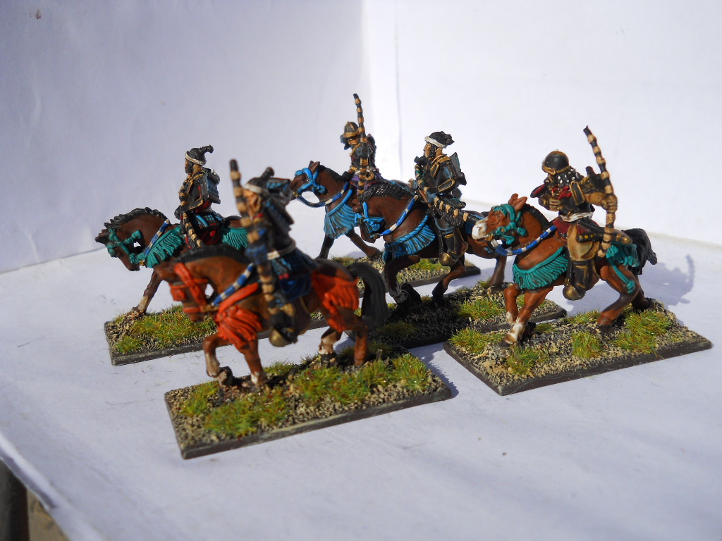 Miniature Wargames Junkie: 28mm OG mounted Samurai and Ashigaru archers