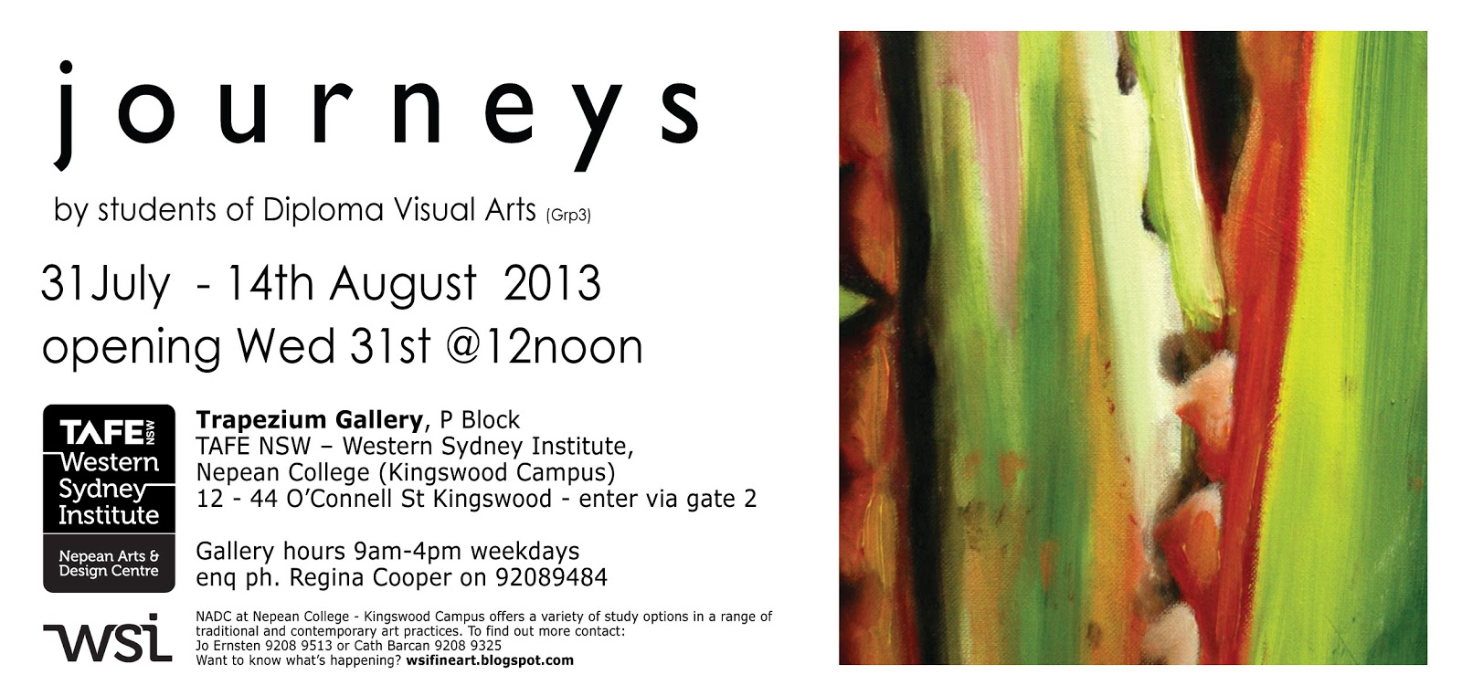 Fine Art at Nepean Arts and Design Centre: 'Journeys' Diploma Visual ...