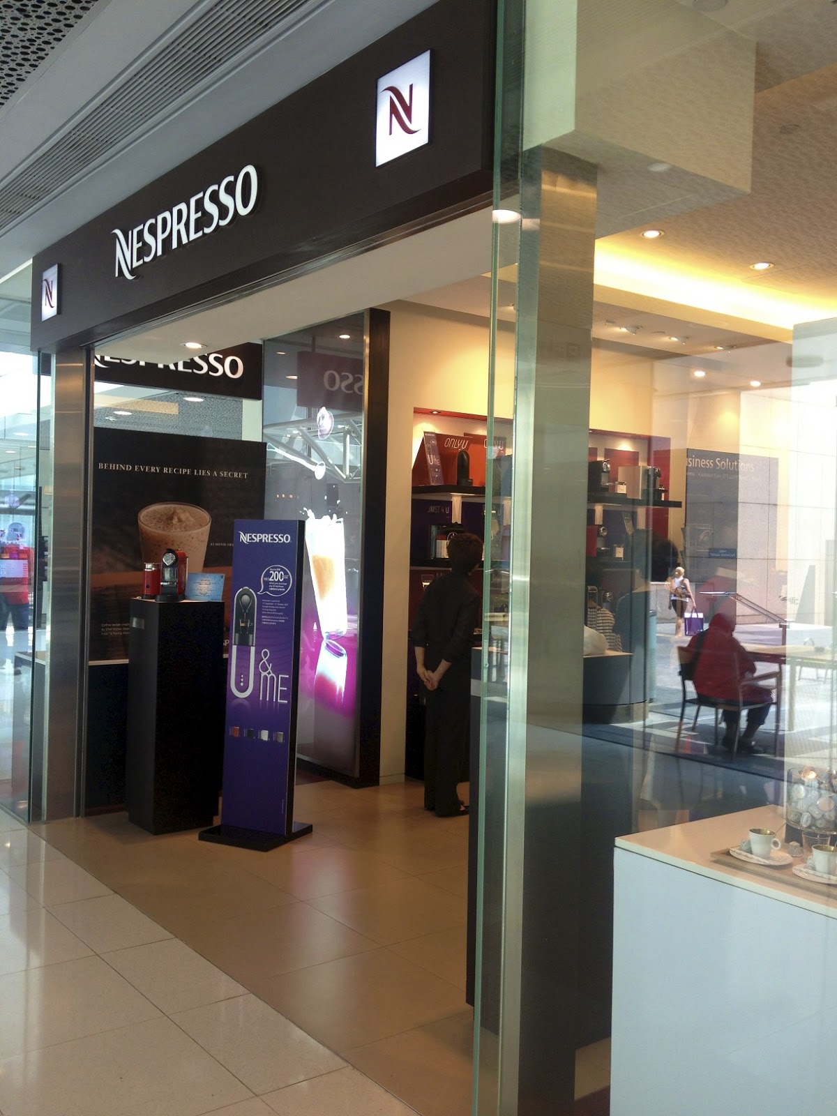 i - first person singular: Nespresso Boutique IFC Mall Hong Kong