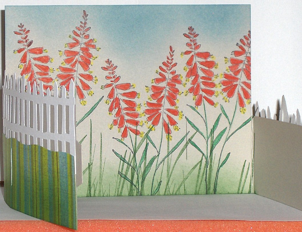 Lilacs and butterflies: bendi fold card