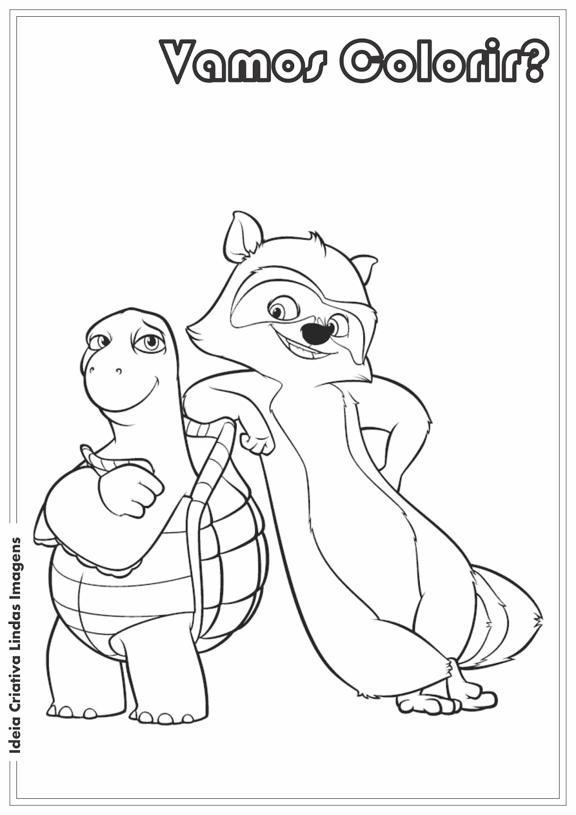 Os Sem-Floresta - Verne e RJ desenho para colorir