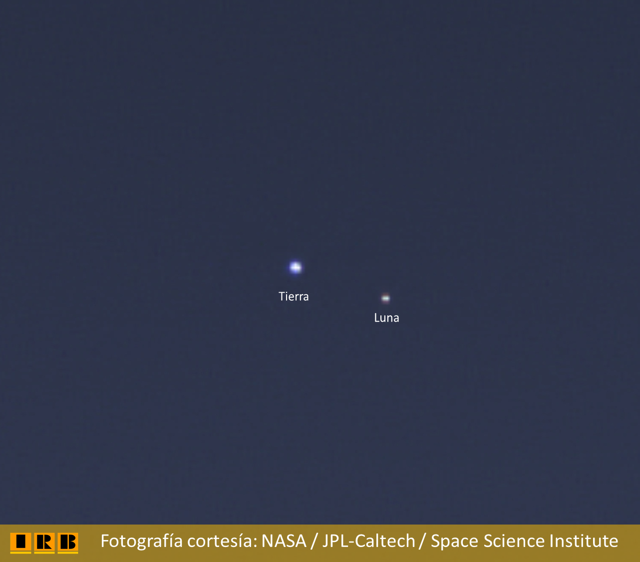Y así se ve la Tierra desde Saturno Y así se ve la Tierra desde Saturno