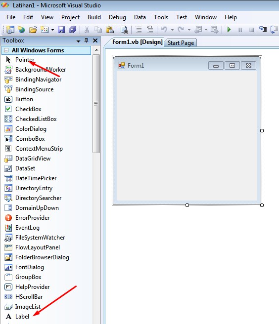 Mengenal fungsi fungsi toolbox label pada visual studio 2013 - kursus ...