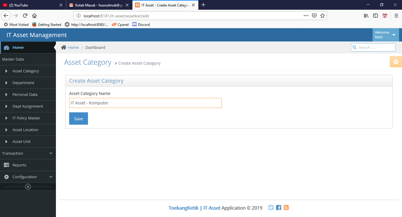 IT Asset Management Dengan PHP MySQL