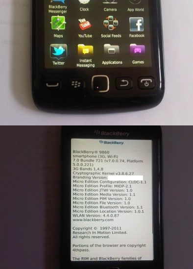 Mobile Phone: Recent Appearance BlackBerry Touch 9860 | Information and ...