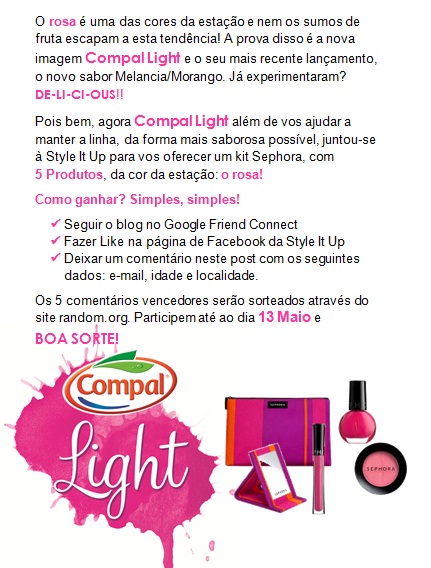 Passatempo Compal Light e Sephora - Style It Up