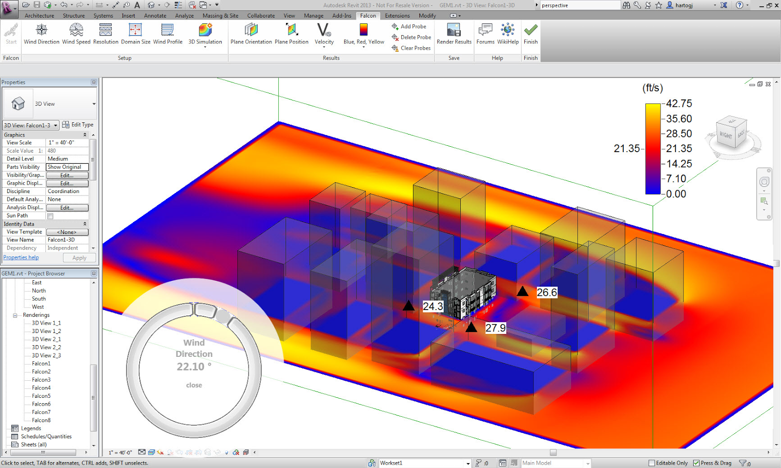 Project Falcon - simulace proudění vzduchu v Revitu (NaZdi.cz)