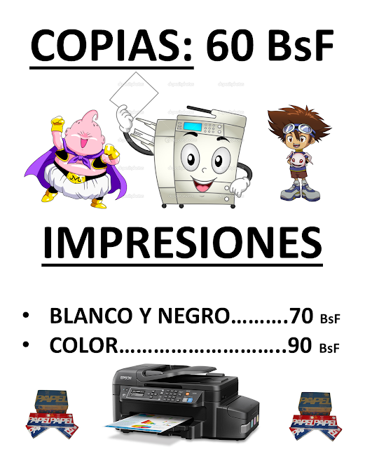Copias e impresiones