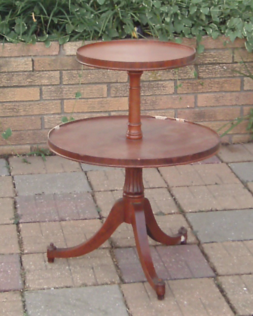 Full Circle Creations: Antique two-tier table.....