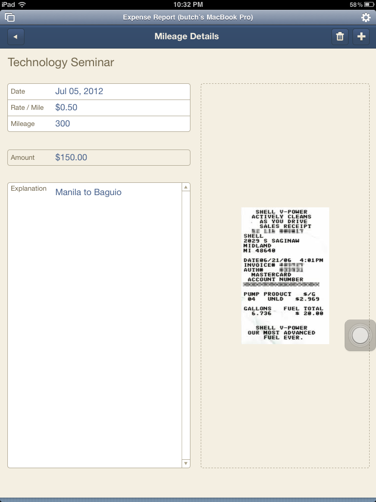The Mac Office: Expense Report: FileMaker Pro 12 Starter Solution