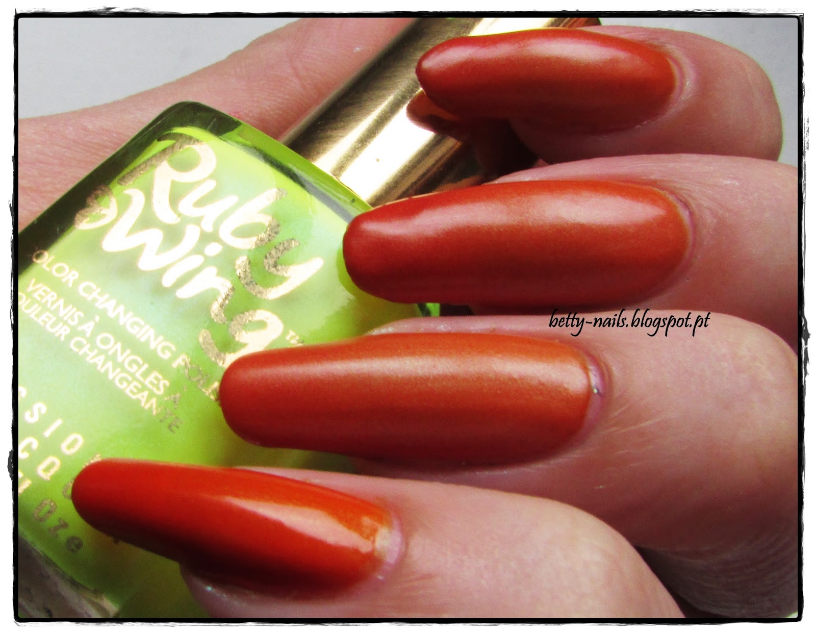 Betty Nails: Electric Firefly *Ruby Wing * Color Changing Polish