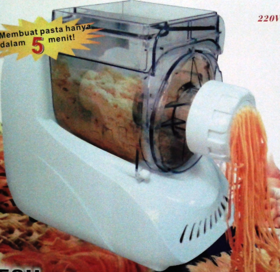 Pasta Maker ( alat pembuat pasta makaroni, spageti, fusilli,dll ) bisa ...
