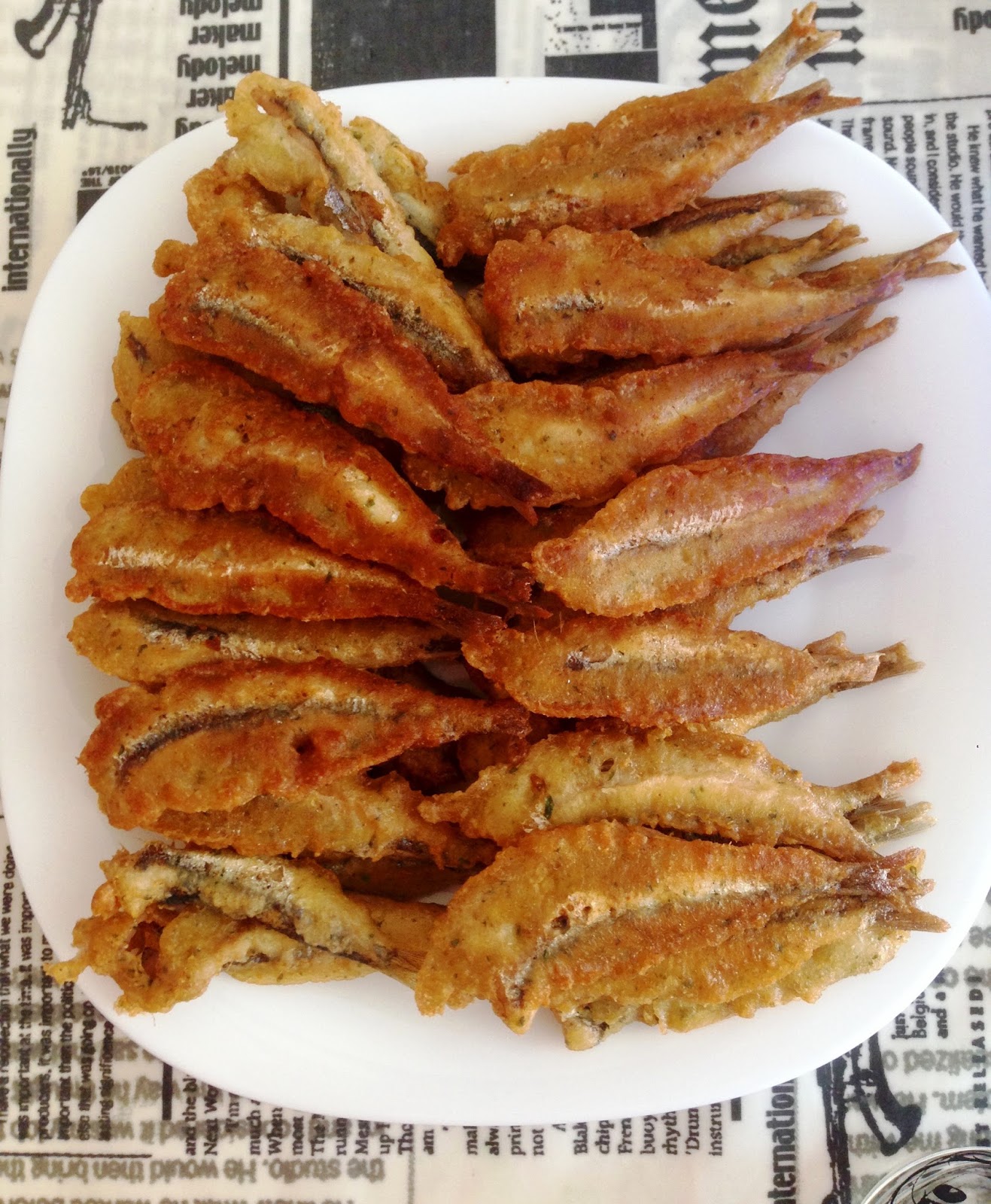 Boquerones encamisados con jengibre. Francis Egea 2017.