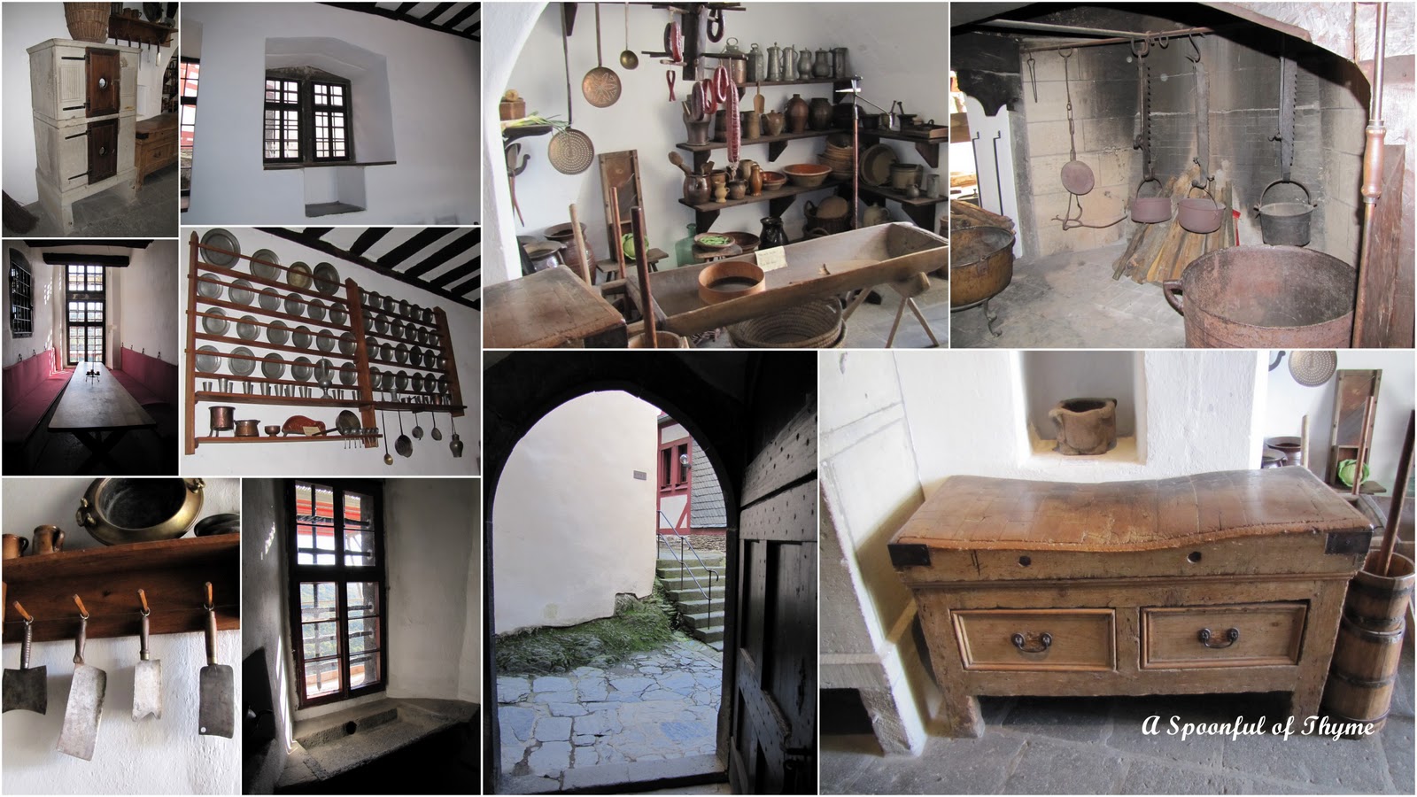 Medieval Kitchen and Herb Garden - Marksburg Castle, Braubach Germany