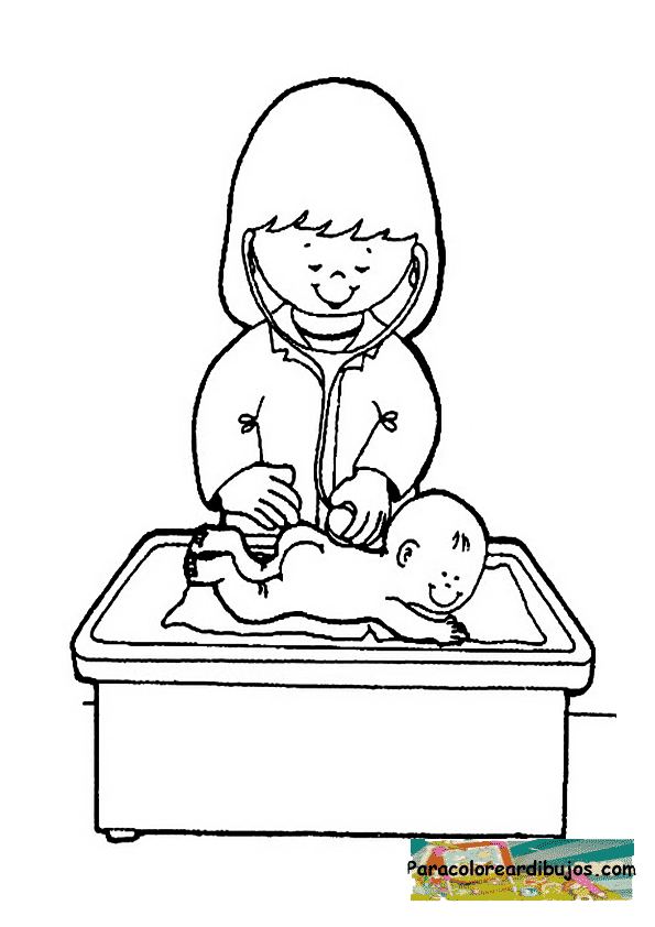 Coloring Images Of A Pediatrician Coloring Pages