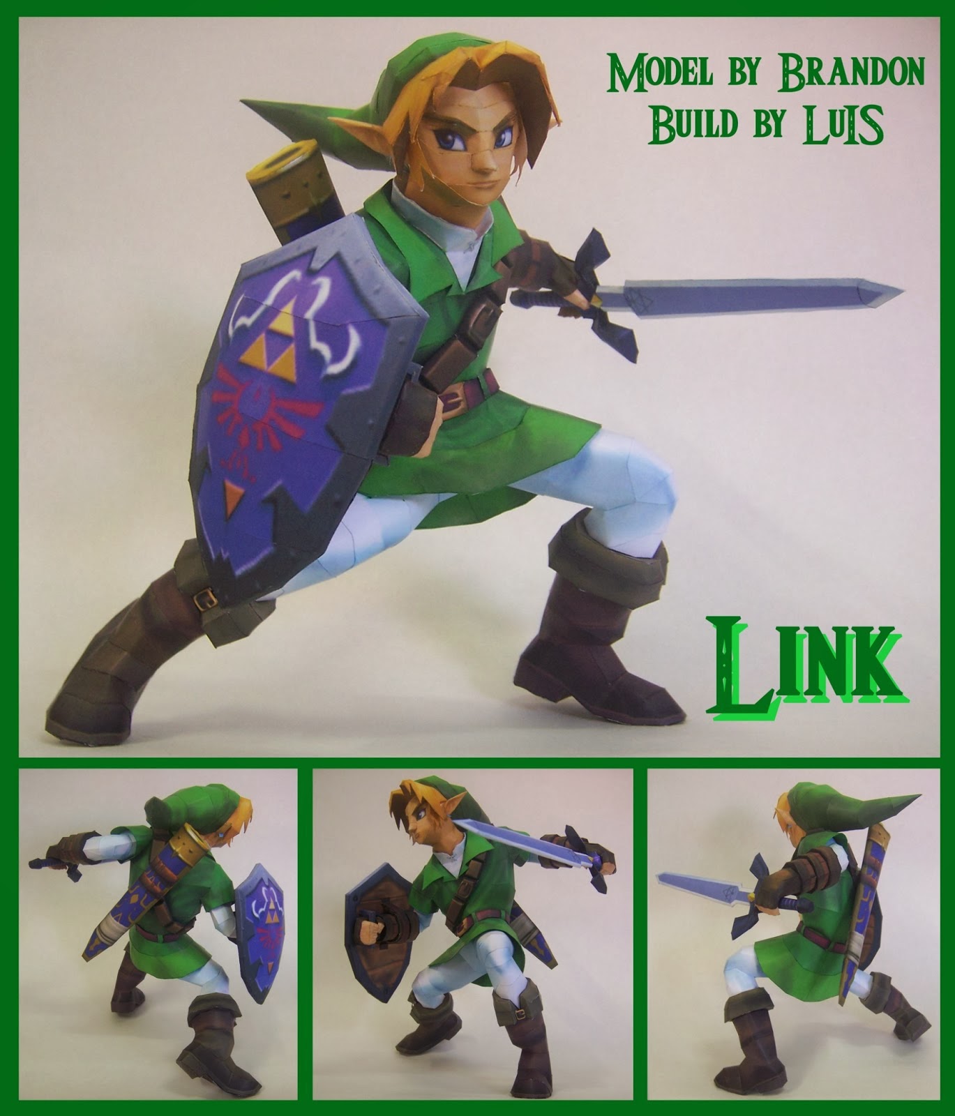 Papercraft Super Smash Bros Melee Link - Papercraft4u | Free ...