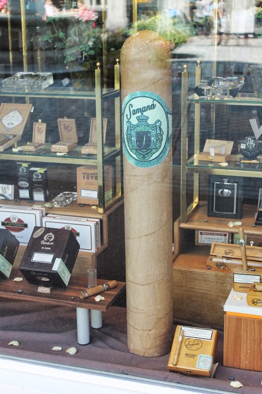 A tobacconist in St. Gallen had this huge cigar in their store window.