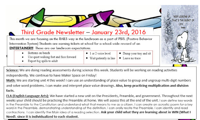 Mrs. Smith's classroom blog: In the News - This Week