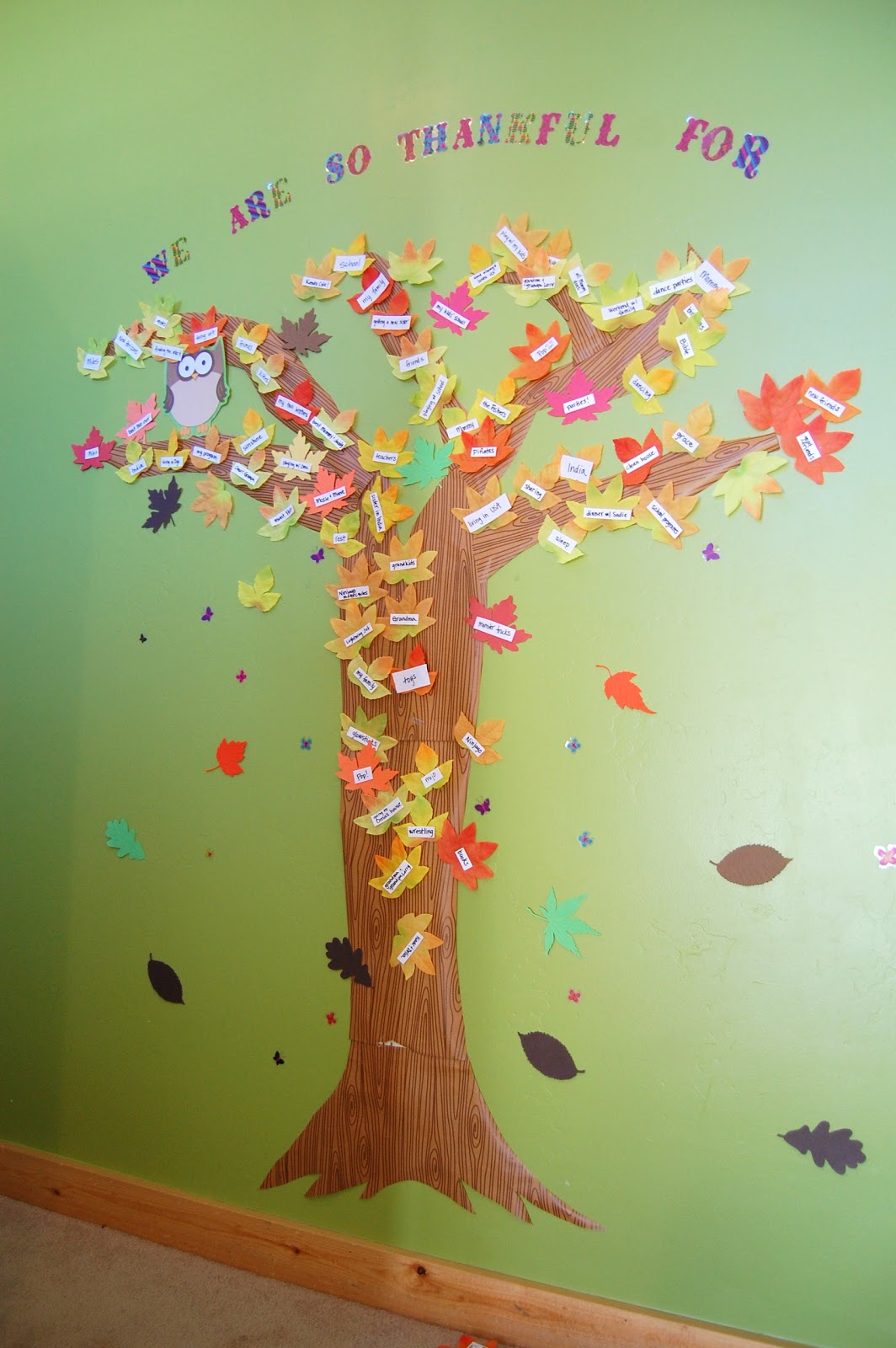 "C" is for Crafty: Thankful Tree