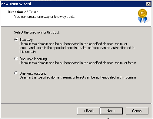 Create Windows Trust between two domains | TechCrumble