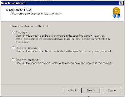 Create Windows Trust between two domains | TechCrumble