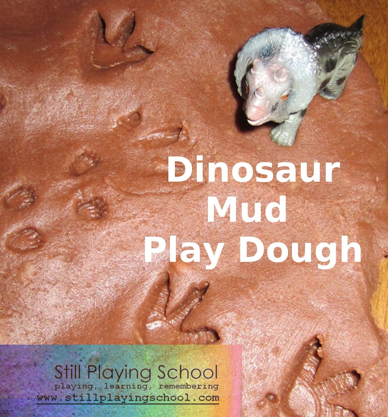 Dinosaurs + Mud Play Dough | Still Playing School