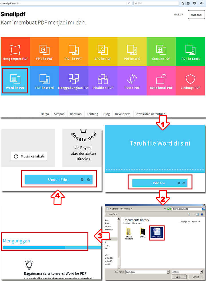 Cara Mudah Merubah File Word ke PDF Secara Online