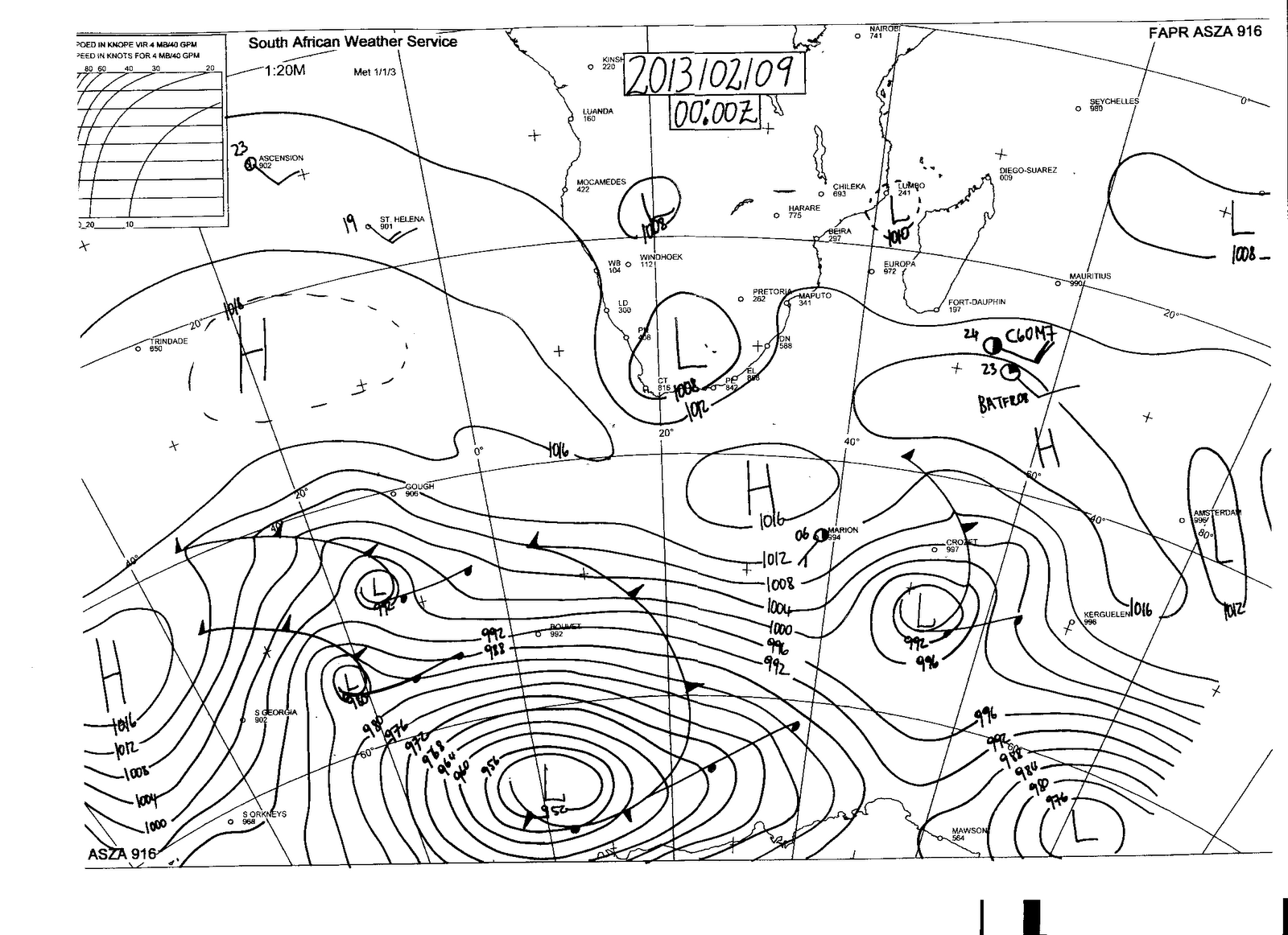 SA Weather and Disaster Observation Service: SA Sea Level Synoptic ...